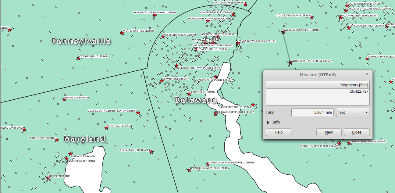 Average Distance to Public Libraries in the US | At These Coordinates