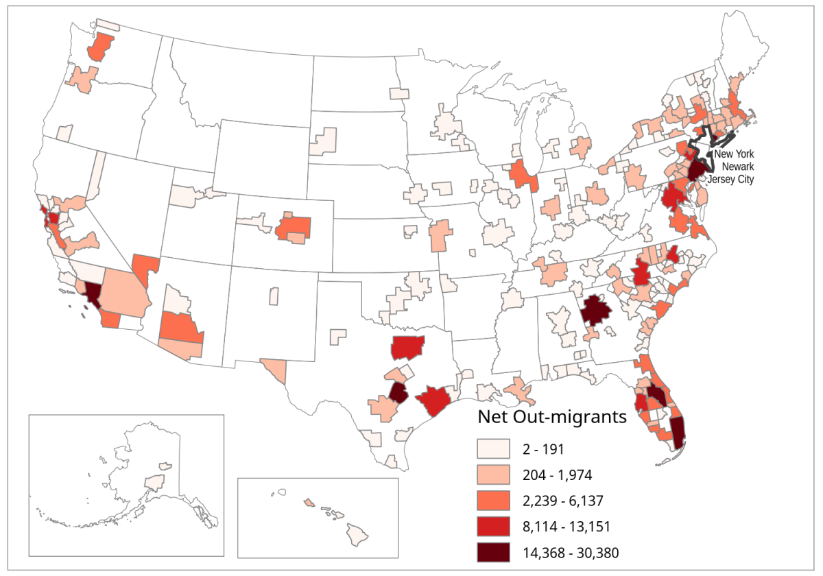 Recent Migration Trends for New York City and Metro | At These Coordinates