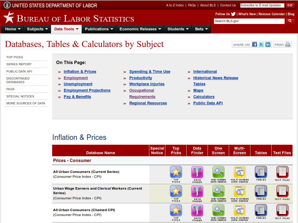 Business and Labor Force Data: The Census and the BLS | At These ...
