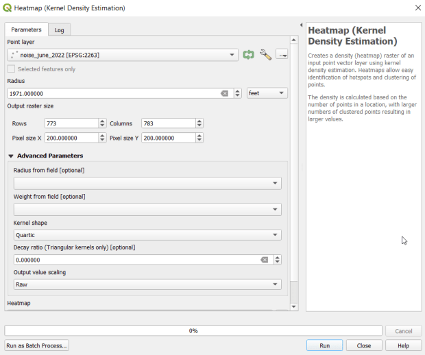 Kernel Density and Contours in QGIS: Noisy NYC | At These Coordinates