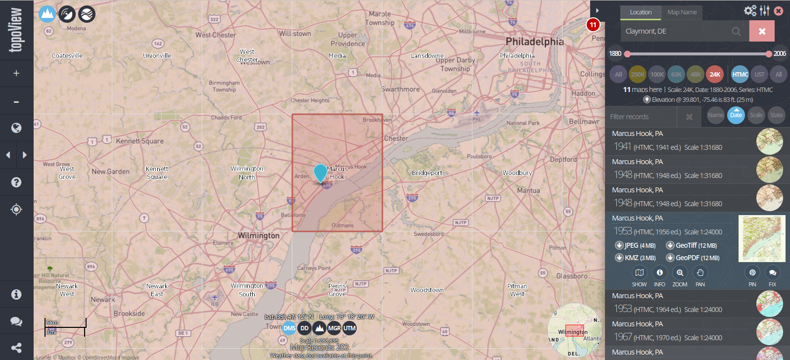 Digital USGS Historic Topographic and Scientific Investigation Maps ...