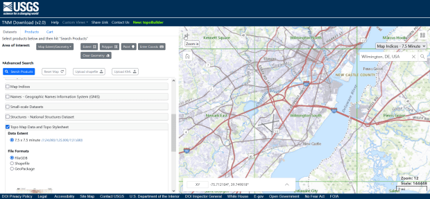 USGS Topo Map Vector Layers for GIS | At These Coordinates