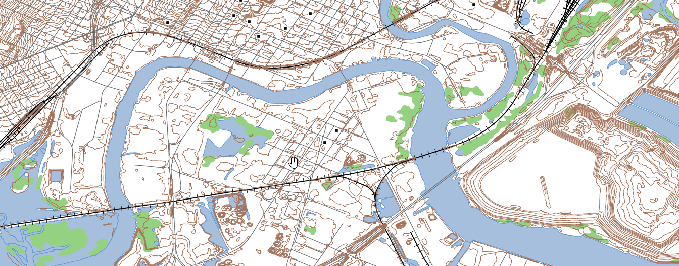 USGS Topo Map Vector Layers for GIS | At These Coordinates