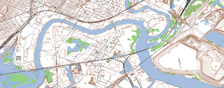 USGS Topo Map Vector Layers for GIS | At These Coordinates