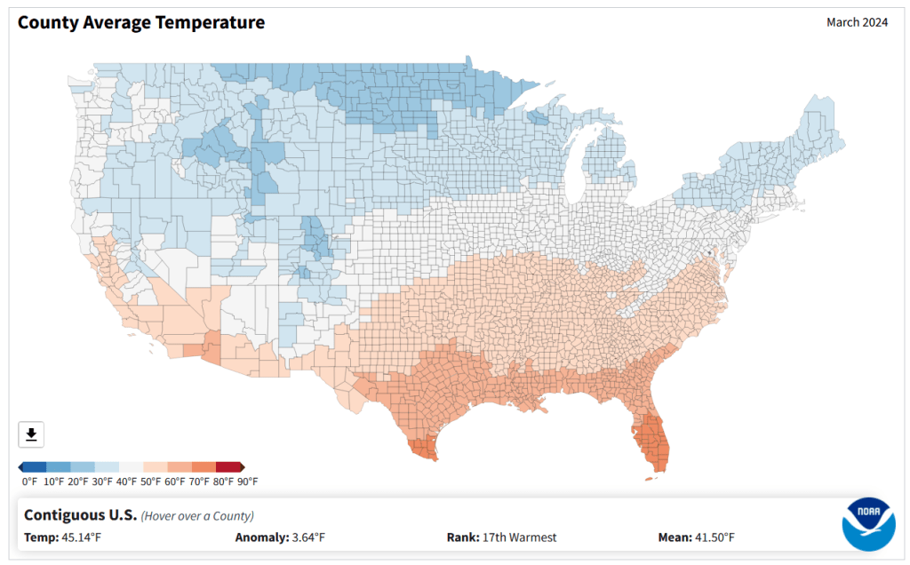 Historic County Climate Data for the US | At These Coordinates