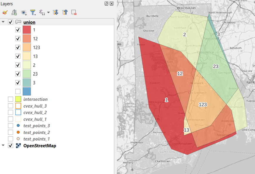 Points to Areas with Convex Hulls in GIS | At These Coordinates